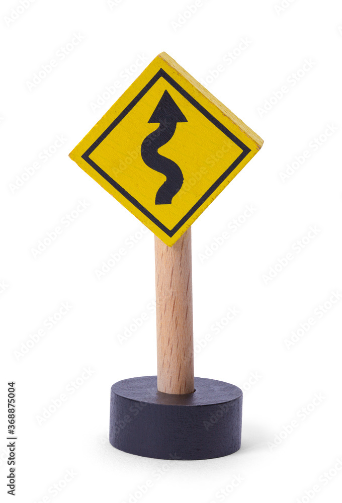 Curvy Road Sign Stock Photo | Adobe Stock