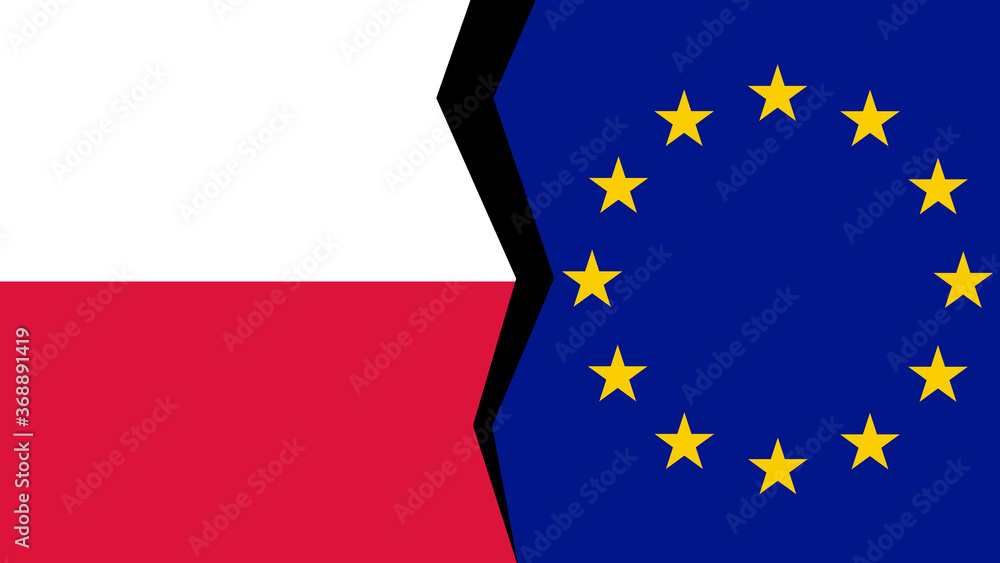 Vetor de Vector illustration of the flags of the European Union and ...