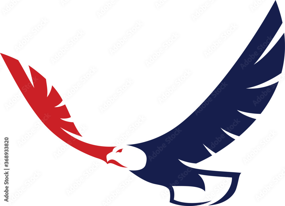 Simple Design of Bald Eagle Stock Vector | Adobe Stock