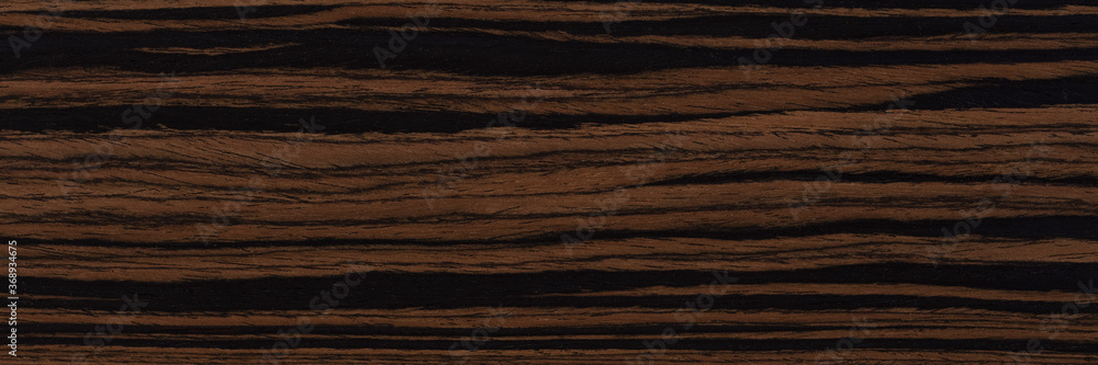 Unique ebony veneer background in dark color. Natural wood texture ...