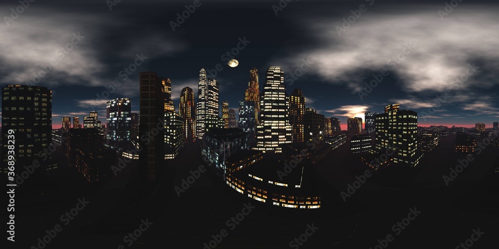 Spherical Map Night