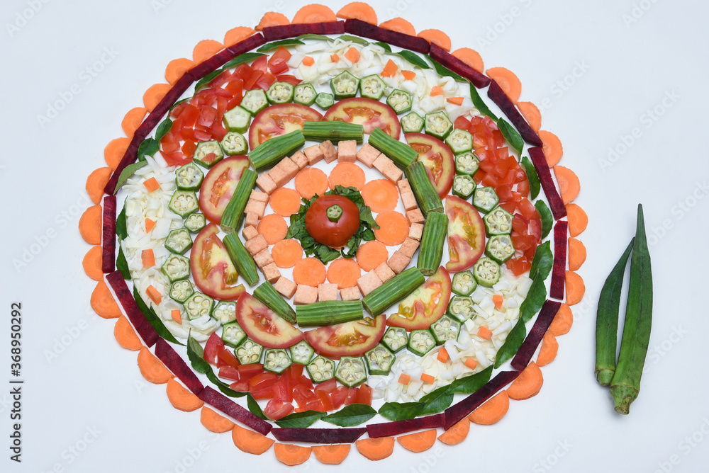 Kerala harvest festival Onam celebration, Kerala South India. Pookalam ...