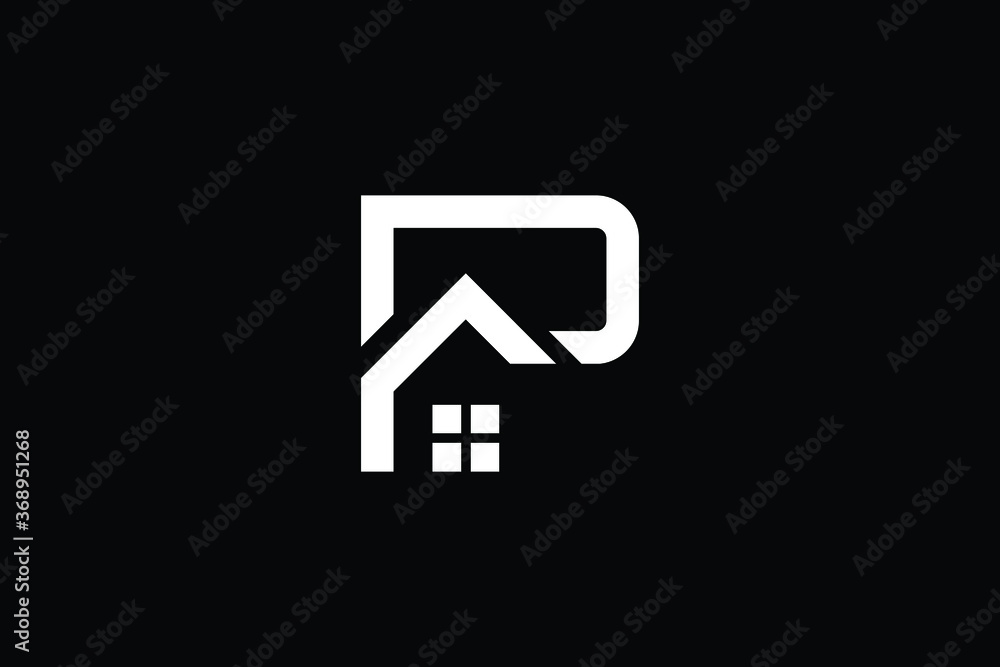 Logo design of P in vector for construction, home, real estate ...