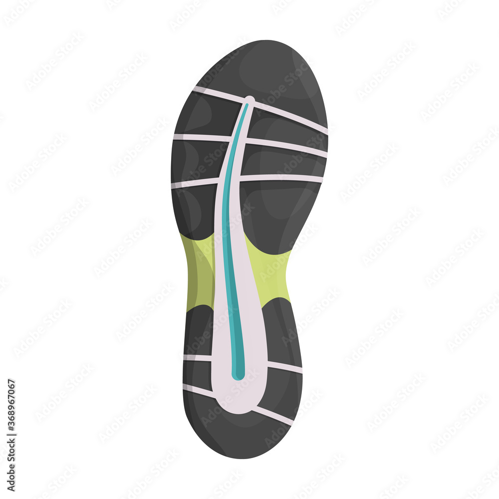 Footprint vector icon.Cartoon vector icon isolated on white background ...