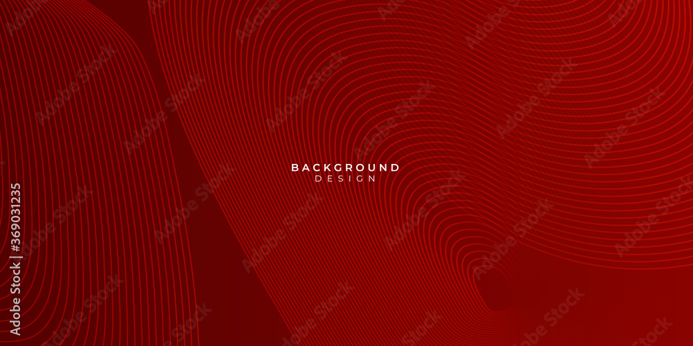 Abstract curve wave lines pattern technology on red gradients ...