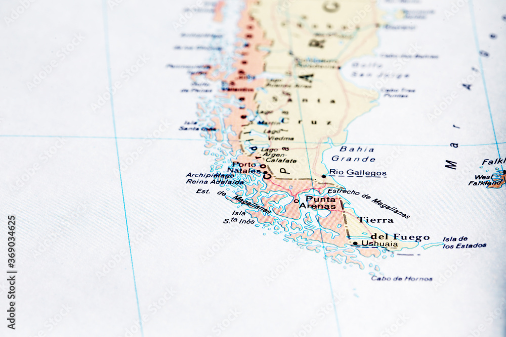 Tierra Del Fuego On World Map