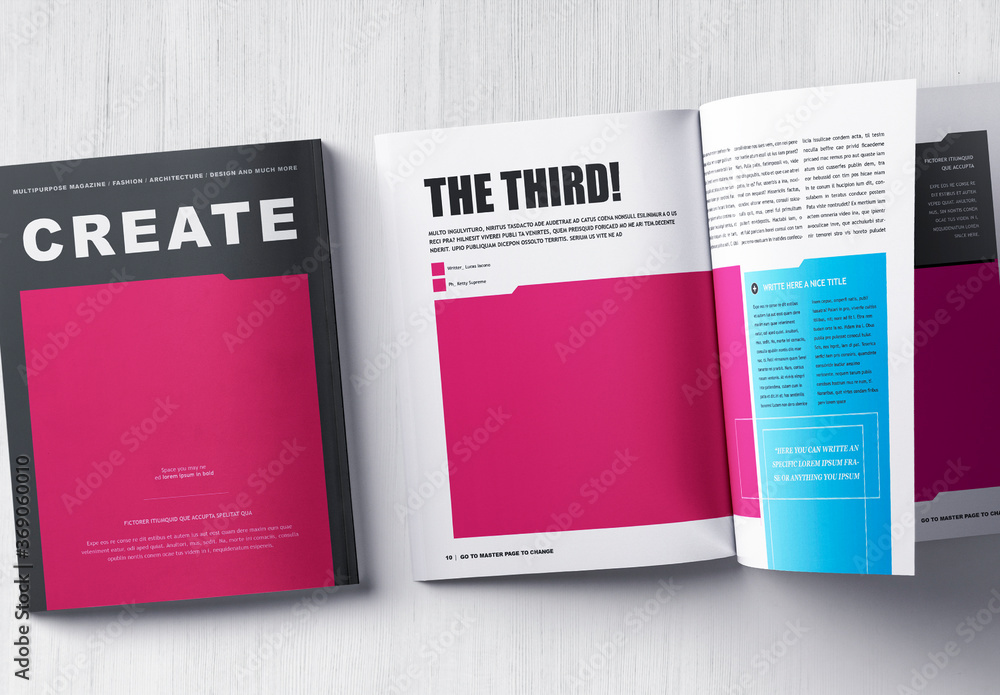 Creative Indesign Magazine Layout Stock Template | Adobe Stock
