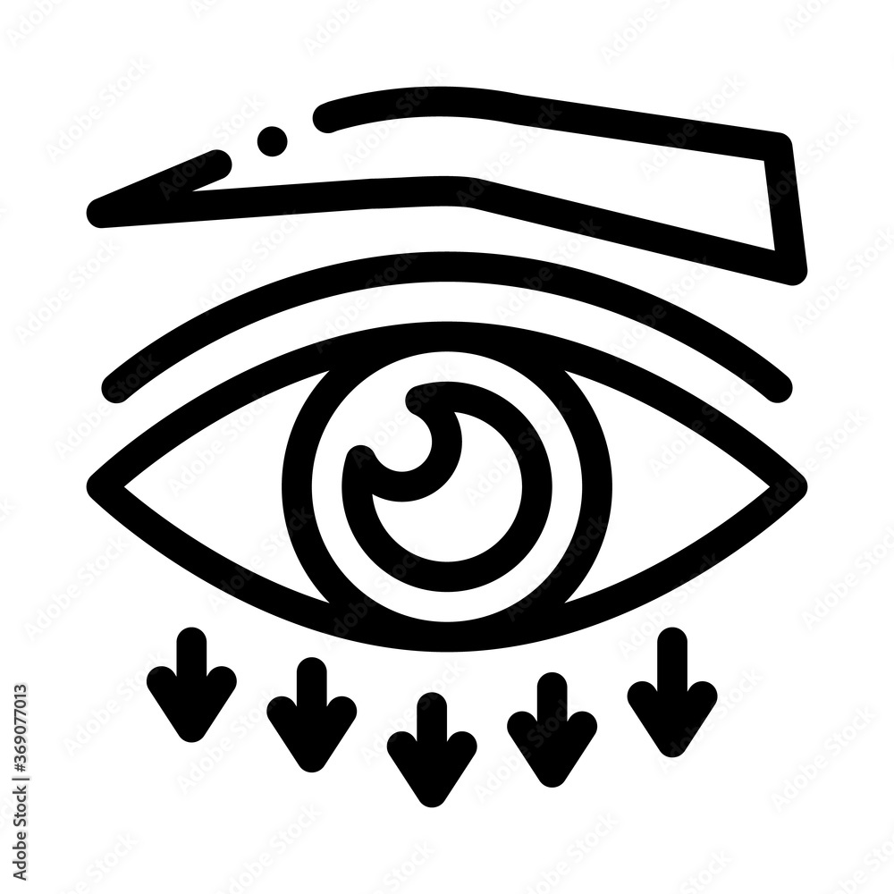 eyelid plastic surgery icon vector. eyelid plastic surgery sign ...