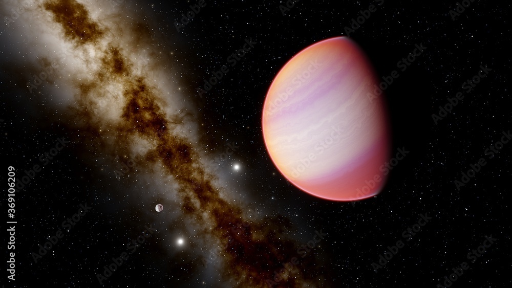 gas giant in space, planet like Jupiter, planet like Neptune, gas ...