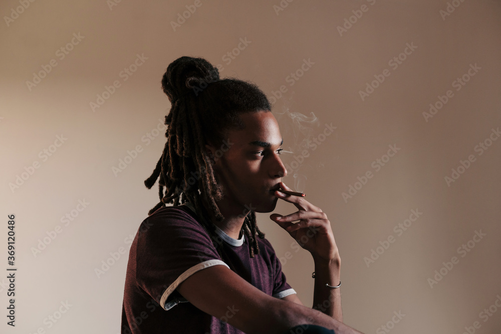 Smoking weed Stock Photo | Adobe Stock