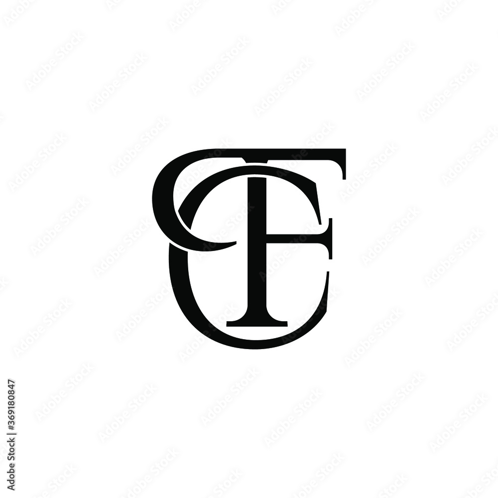 pcf letter original monogram logo design Stock Vector | Adobe Stock