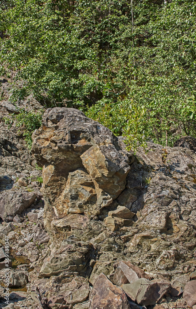 Plain Paleovolcano Girvas.An ancient non-active volcano 2 billion years ...