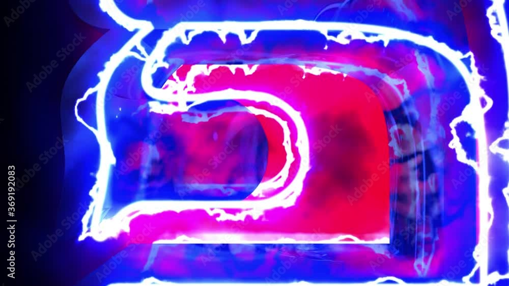 Letter Fay of Hebrew alphabet. Hot letter for overlay. 4k 3D rendered ...