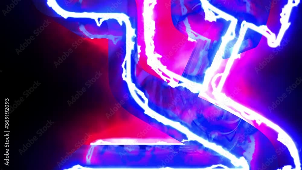 Letter Tzadik of Hebrew alphabet. Hot letter for overlay. 4k 3D ...