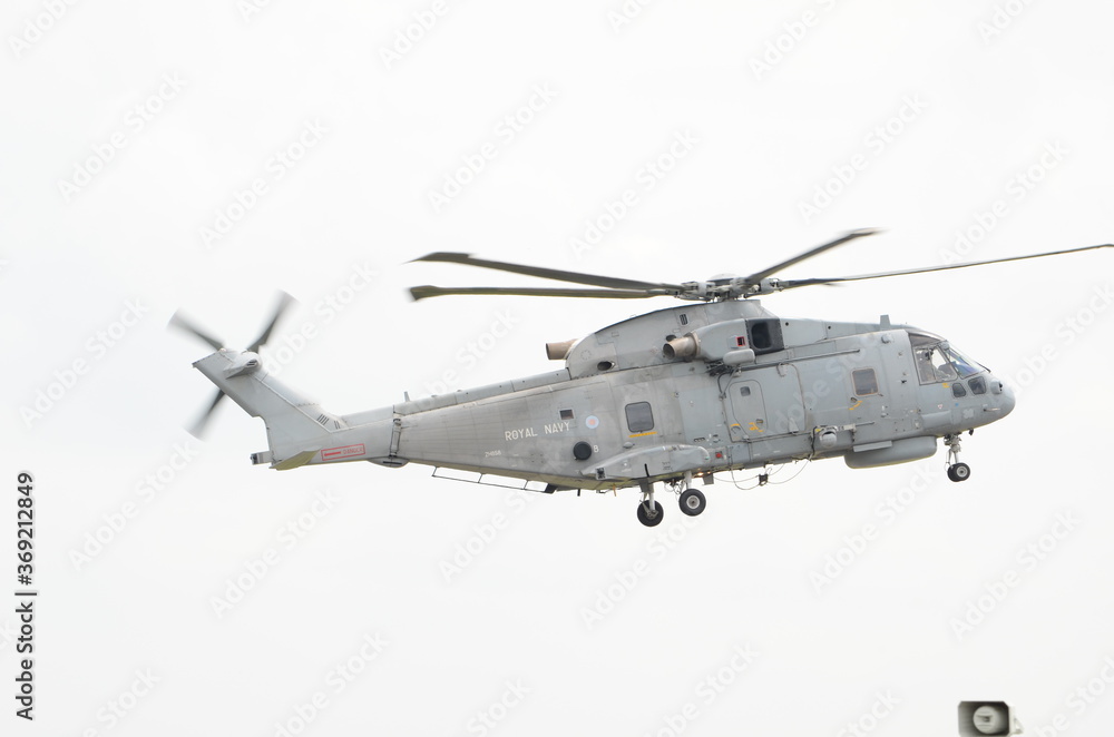 British navy anti-submarine warfare (ASW) helicopter Stock Photo ...