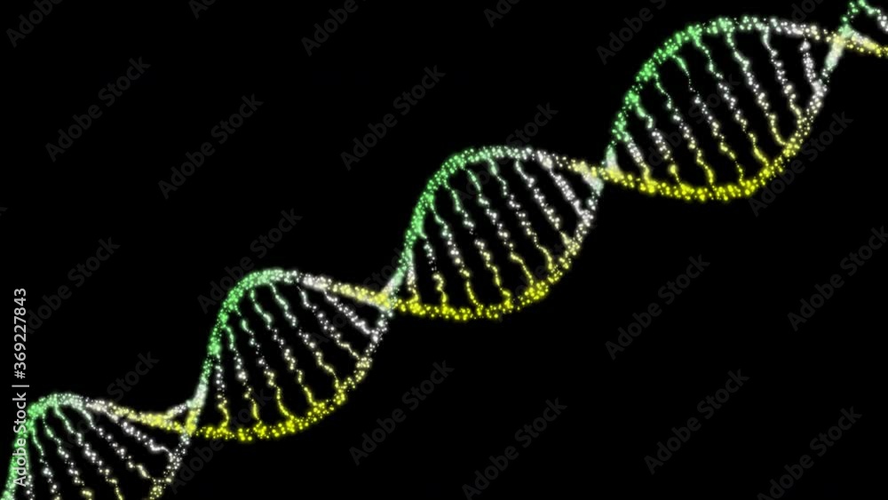 Formation of DNA Structure and Particles Science animation Genom ...