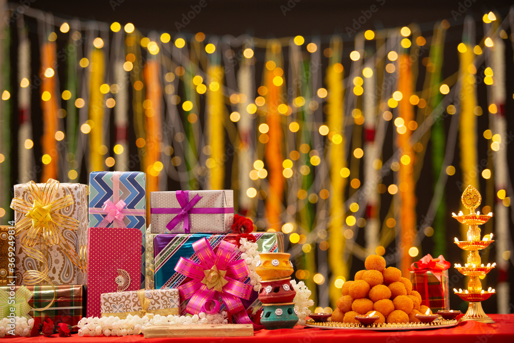 Diwali Gifts and Decoration Stock Photo | Adobe Stock
