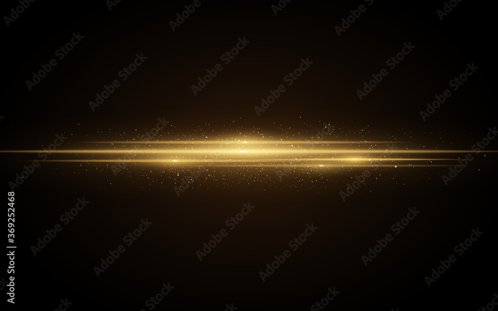 Light effect made of orange glowing neon lines. Futuristic scanner ...