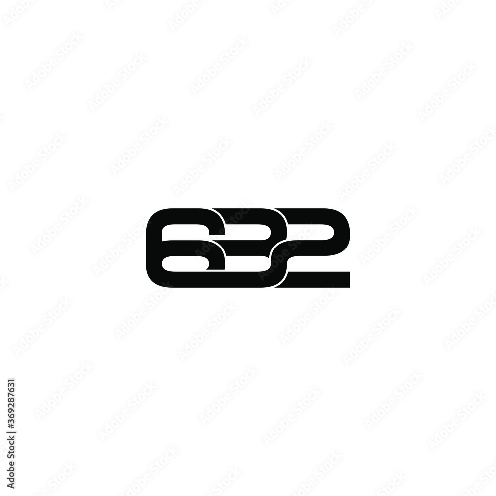 632 letter original monogram logo design Stock Vector | Adobe Stock
