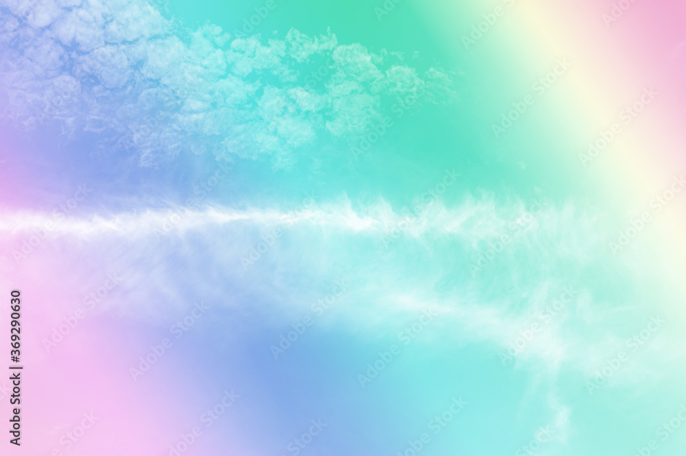 Beautiful pastel sky in many colors Stock Photo | Adobe Stock