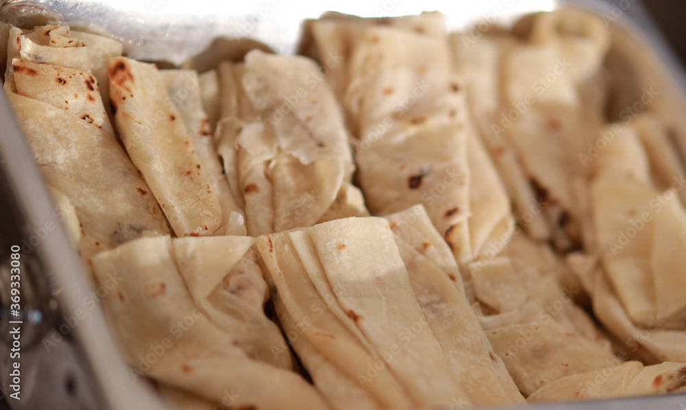 Roti or Chapati a popular traditional indian breakfast food. Stock ...