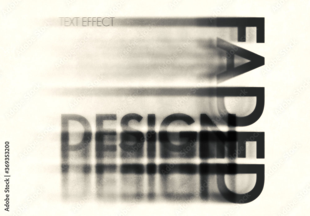 Faded Distressed Text Effect Stock Template Adobe Stock