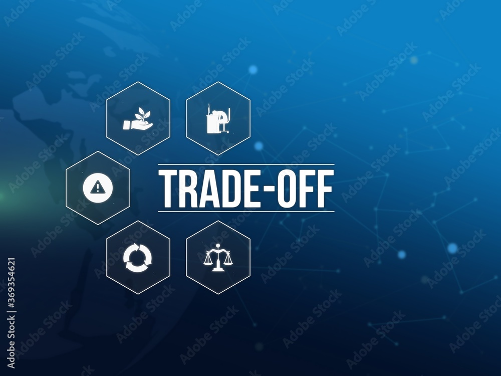 trade-off ilustração do Stock | Adobe Stock