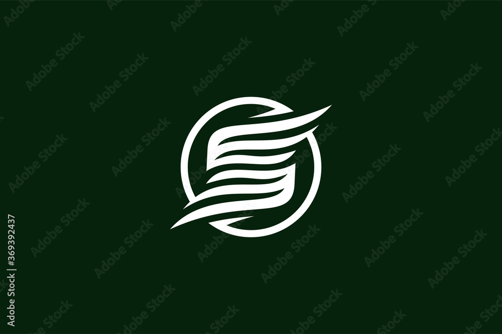 letter s wing logo design vector Stock Vector | Adobe Stock