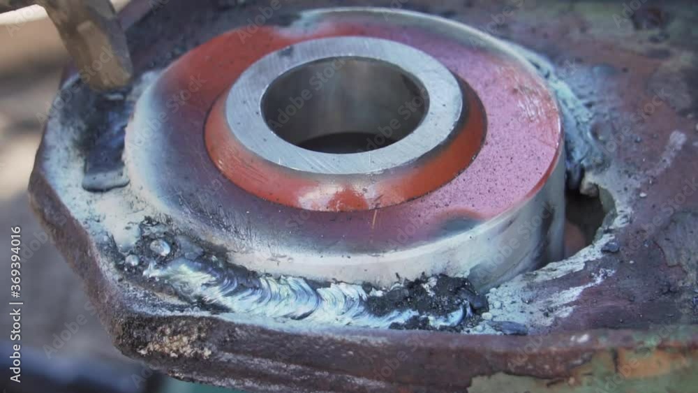 Chipping Hammer Used In Removing Welding Slag On The Welded Surface Of ...