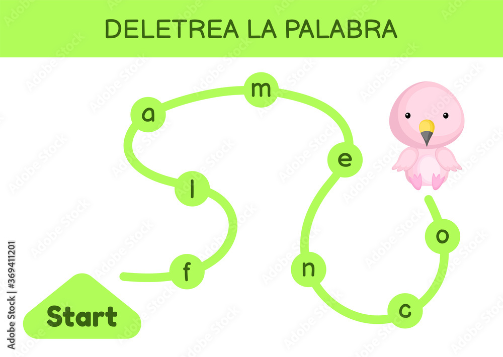 Deletrea la palabra - Spell the word. Maze for kids. Spelling word game ...