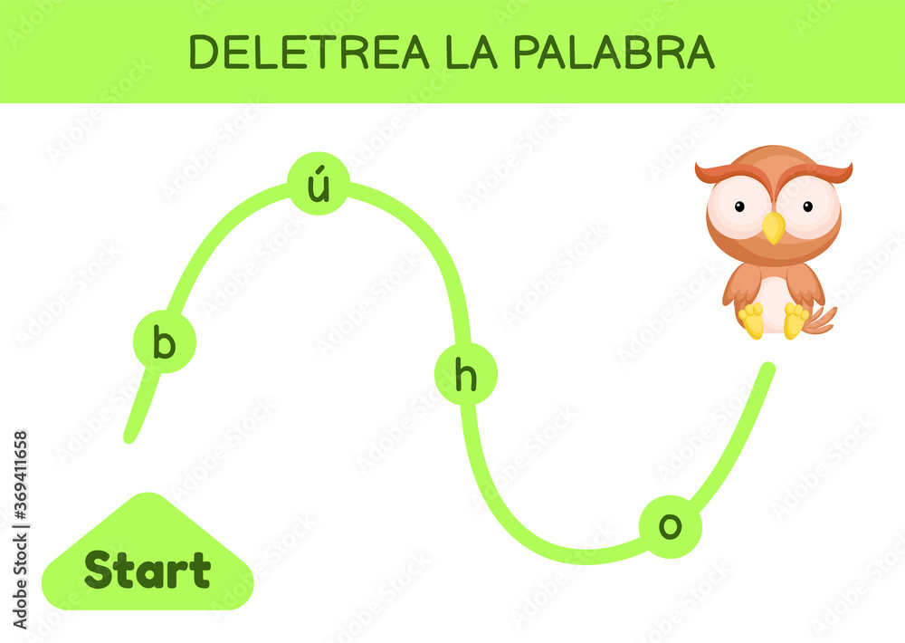 Deletrea la palabra - Spell the word. Maze for kids. Spelling word game ...