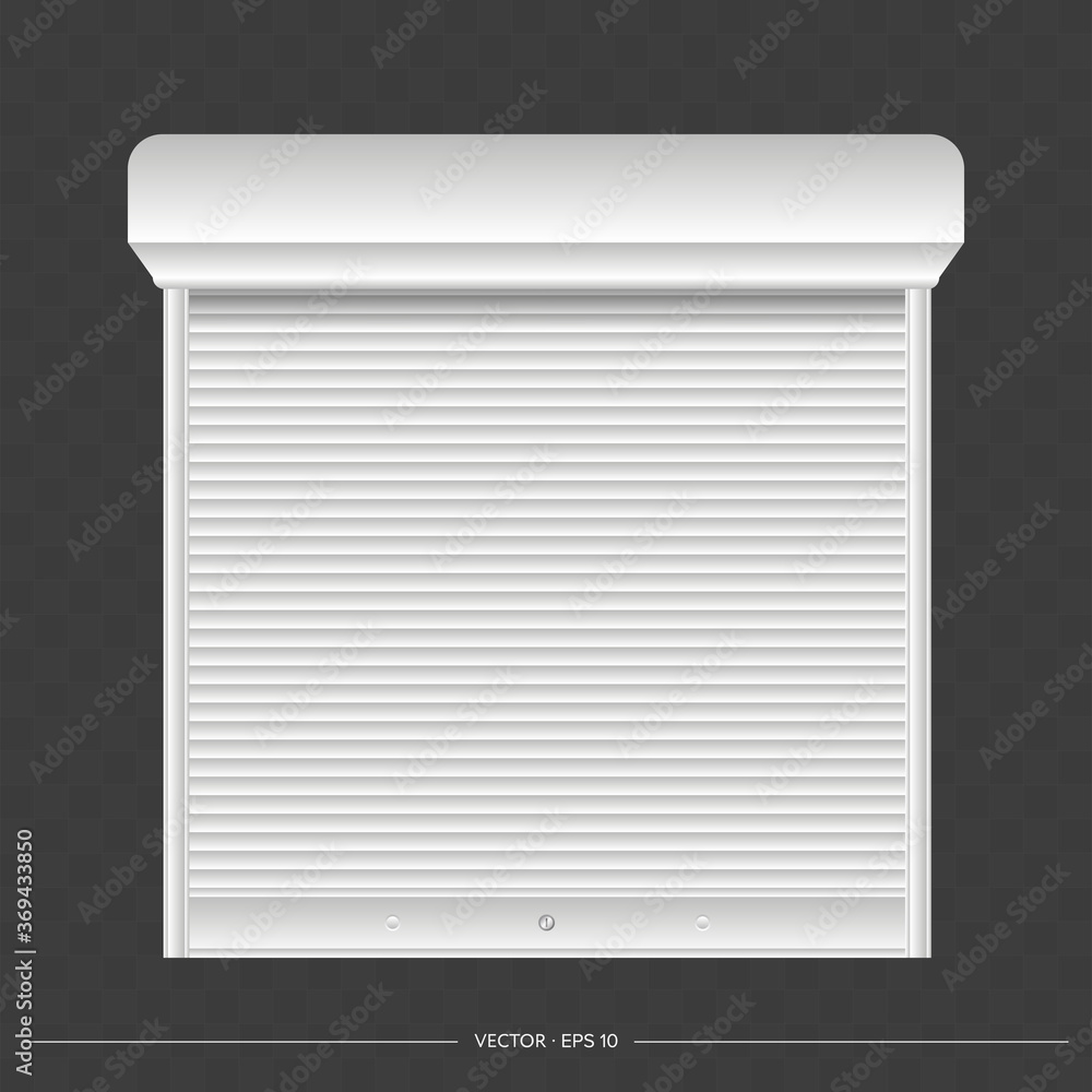 Roller shutter for window 3d. Closed roller shutter for a window ...