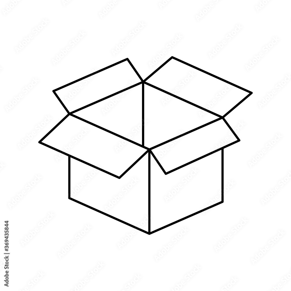 Open Box Vector