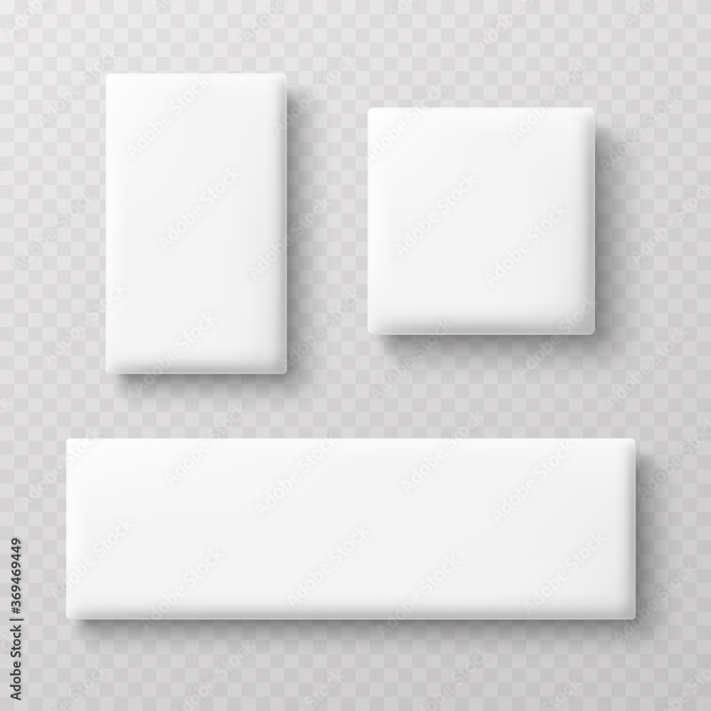 Poster Box mock up set top view isolated on transparent background ...