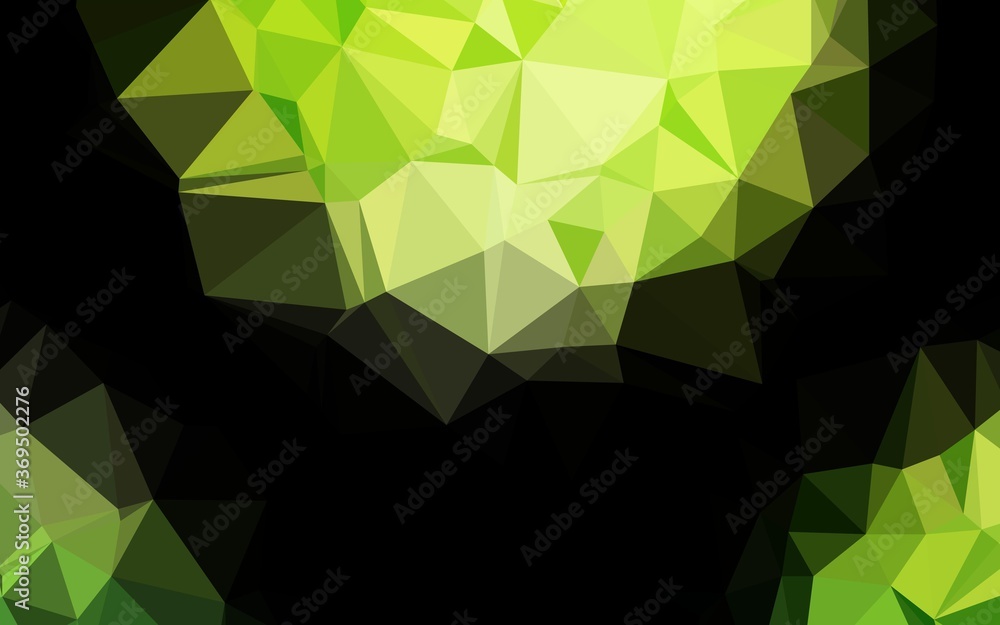 Light Green vector low poly layout. A sample with polygonal shapes. Elegant pattern for a brand ...