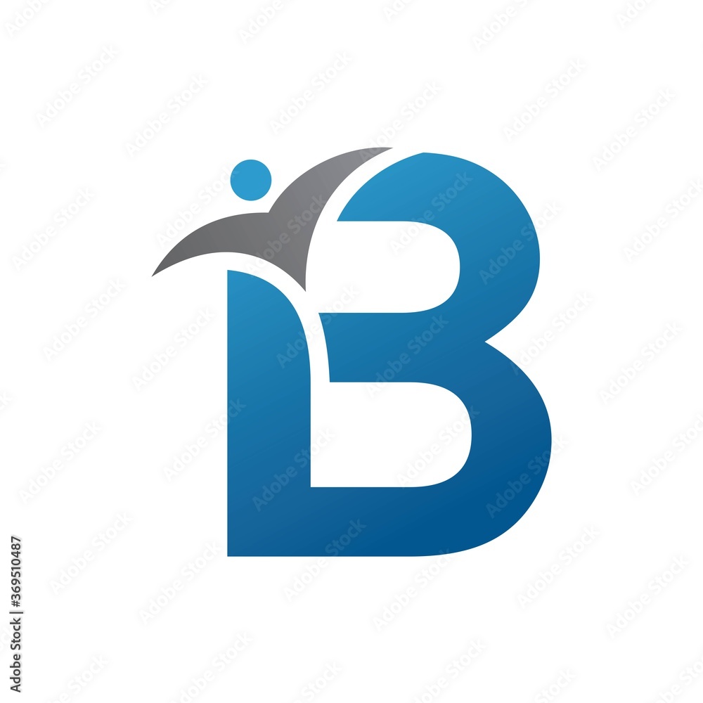 letter b bird logo Stock Vector | Adobe Stock