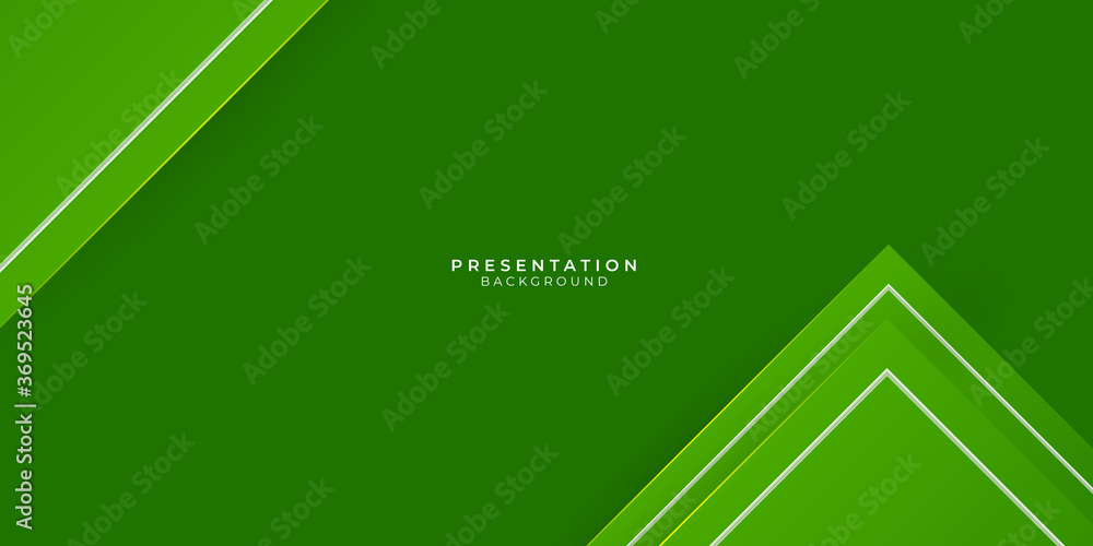 Green abstract background for presentation design Stock Vector | Adobe ...