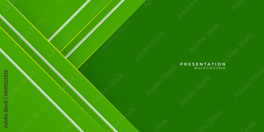 Green abstract background for presentation design Stock Vector | Adobe ...