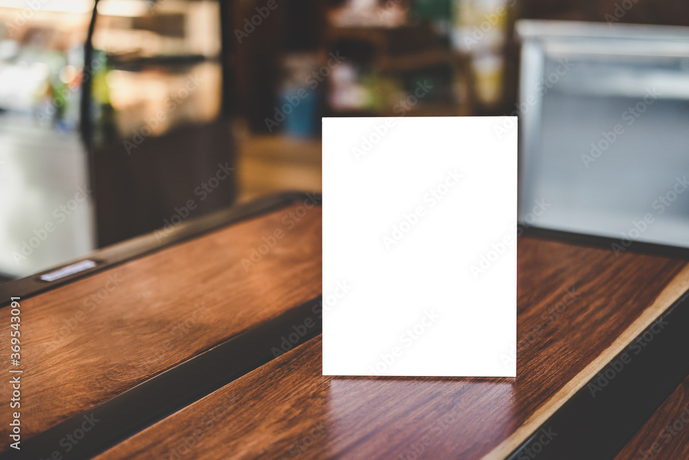 Mock up acrylic blank menu frame posters pattern template forms ...