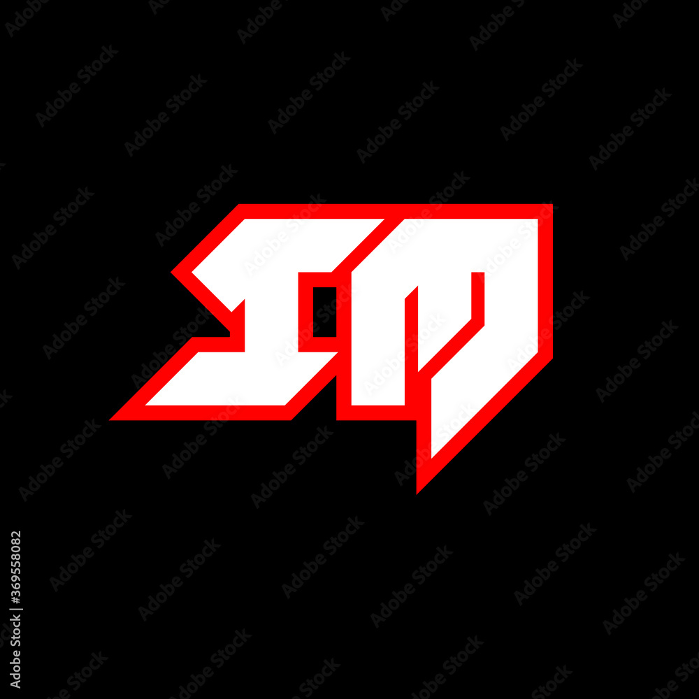 IM logo design, initial IM letter design with sci-fi style. IM logo for ...