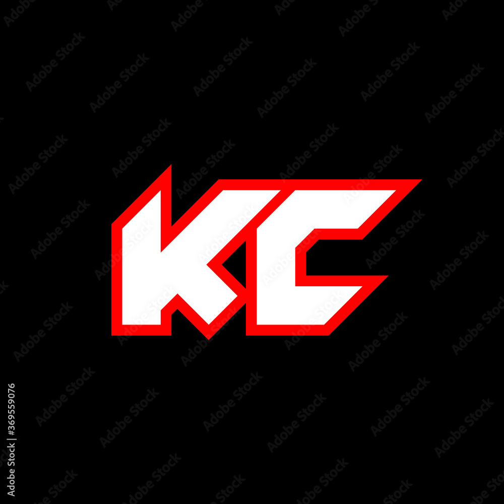 KC logo design, initial KC letter design with sci-fi style. KC logo for ...