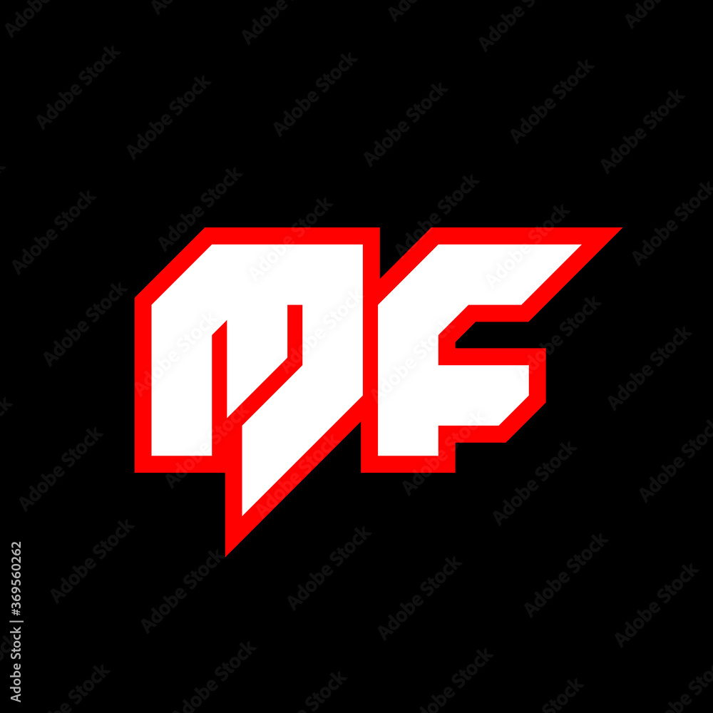 MF logo design, initial MF letter design with sci-fi style. MF logo for ...