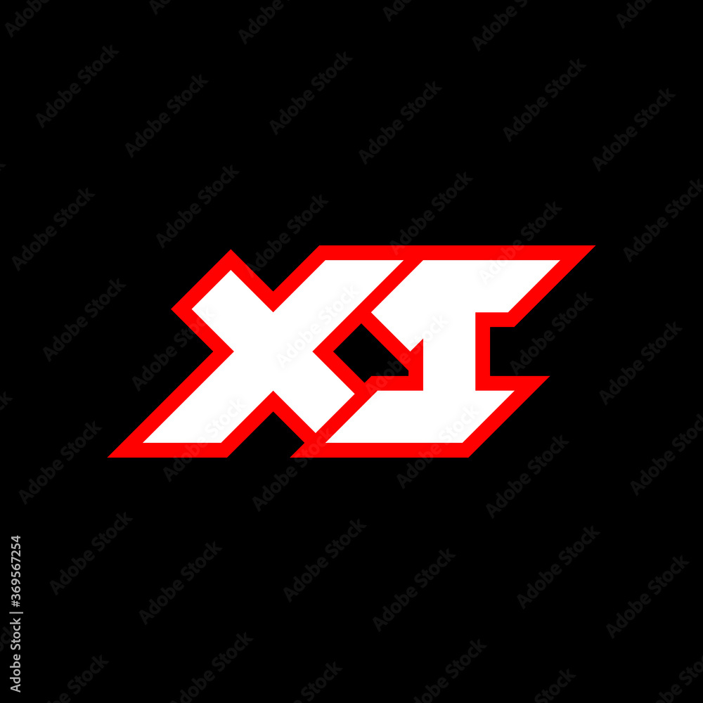 XI logo design, initial XI letter design with sci-fi style. XI logo for ...