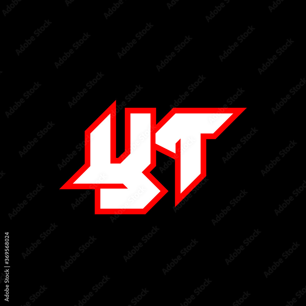 YT logo design, initial YT letter design with sci-fi style. YT logo for ...