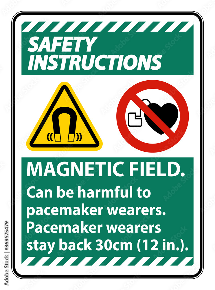Safety Instructions Magnetic field can be harmful to pacemaker wearers ...