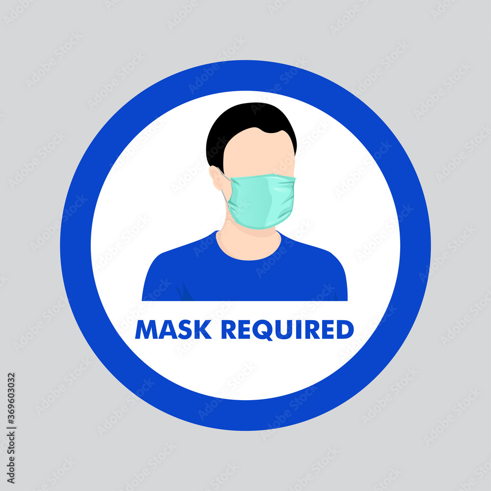 No Face Mask No Entry. Warning Sign For Use Mask In This Area. Face ...