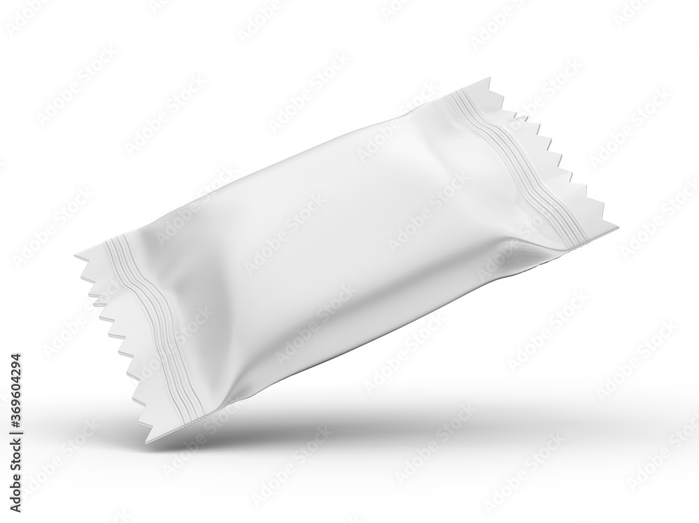 Blank Promotional Candy Pack For mockup and Branding, 3d render ...