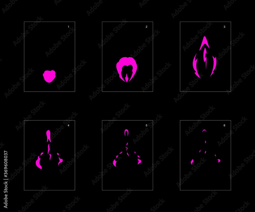 Smoke effect. poison smoke animation sprite sheet. classic poison smoke ...