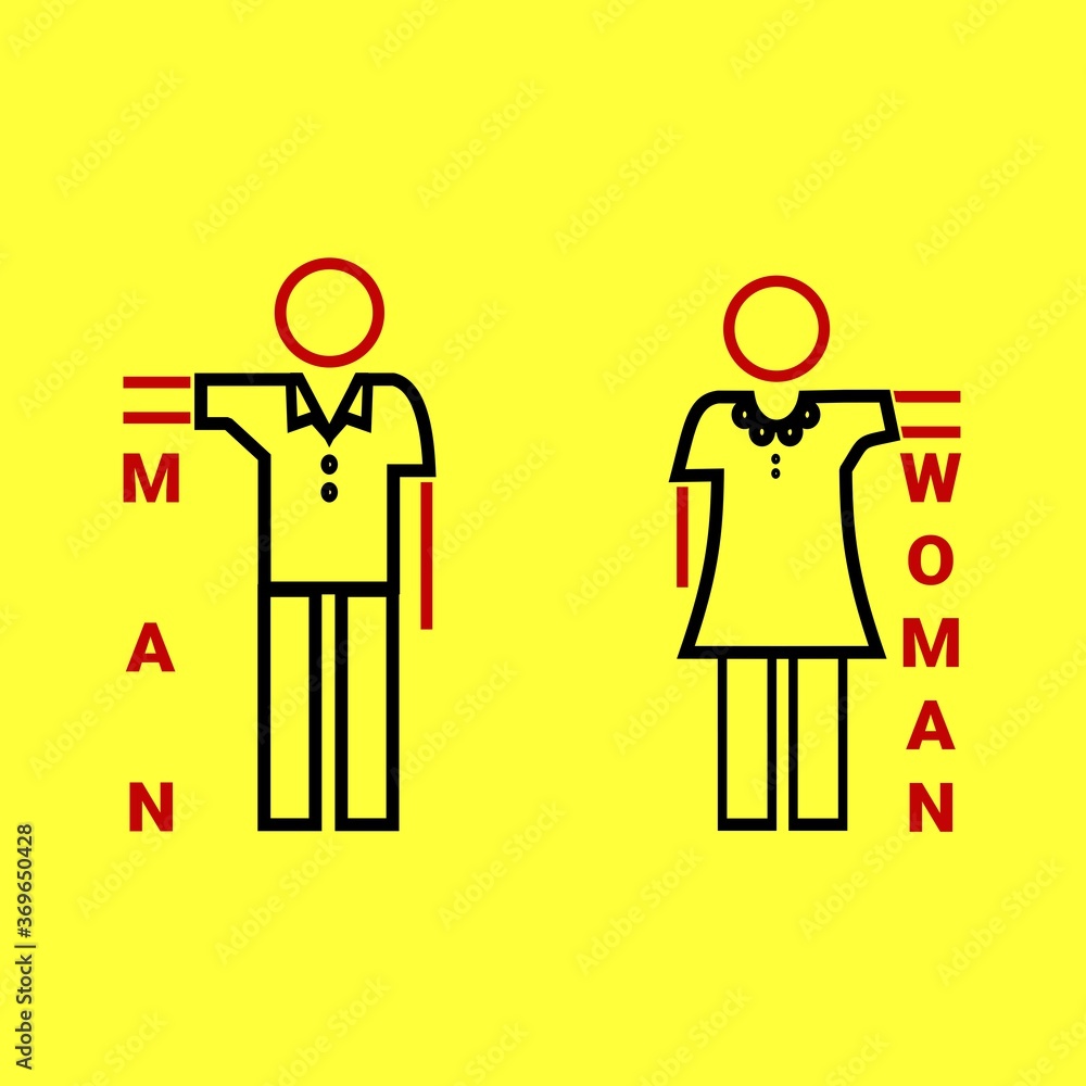 Fitting room icon. Changing room symbol. Dressing room design concept ...