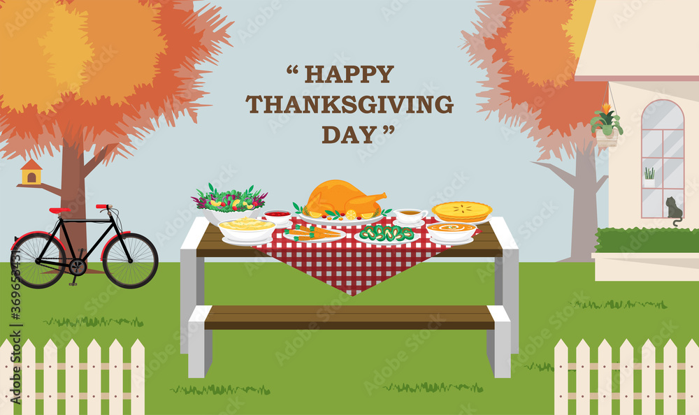 Thanksgiving Dinner Cartoon